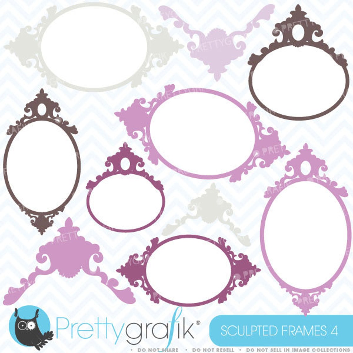 Labels and Frames Clipart Commercial Use Vector Graphics - Etsy