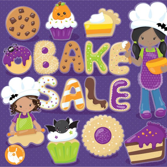Halloween clipart, dessert, treats commercial use, bake sale vector ...