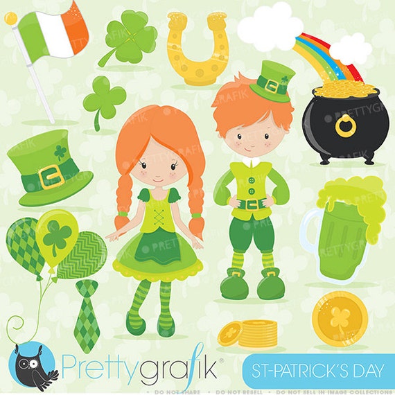 St-patrick's day clipart commercial use, st-paddy's vector graphics ...