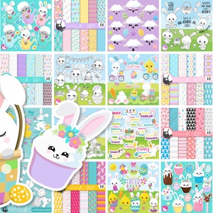 Easter BUNDLE Graphic Set, Love Clipart Commercial Use, Easter Clipart ...