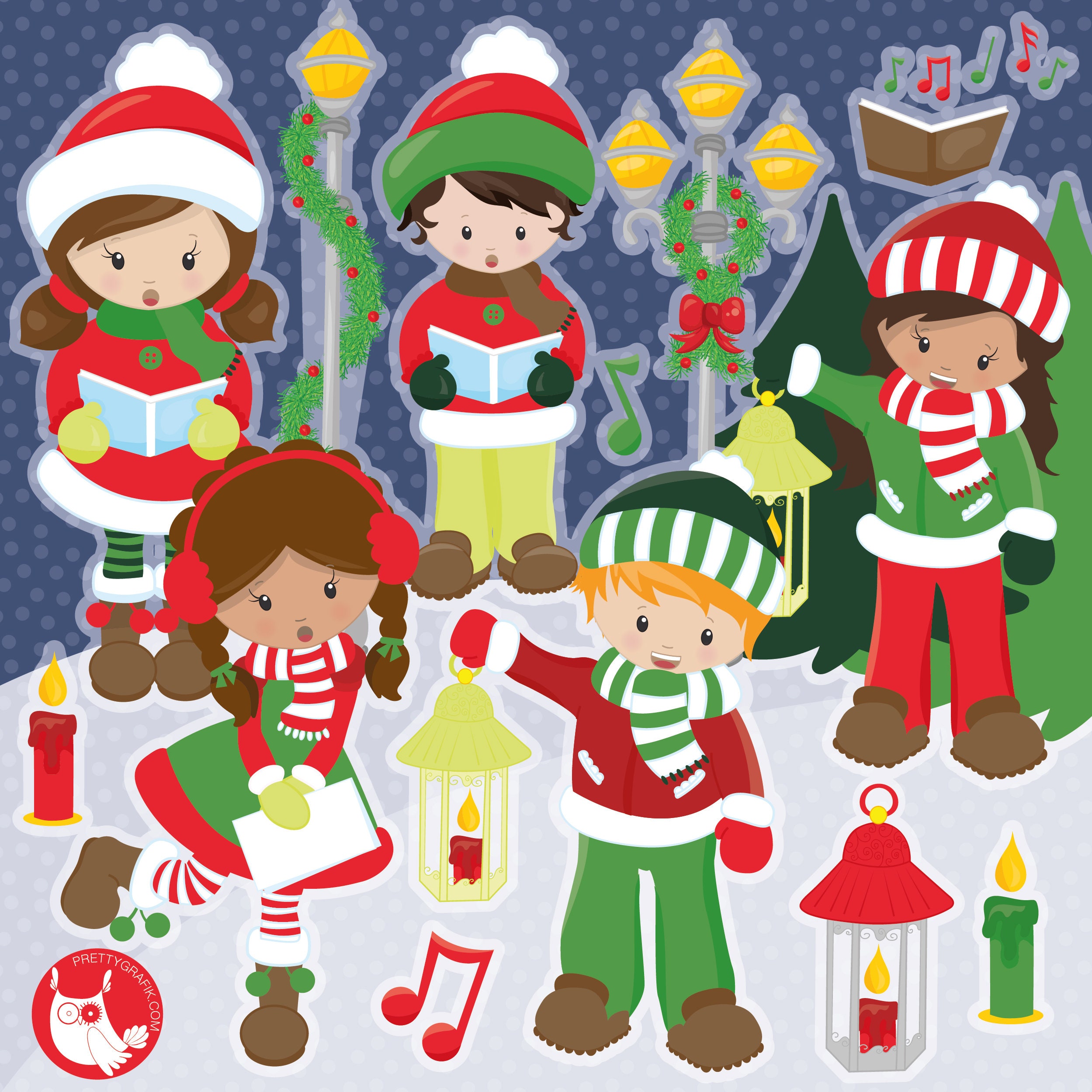 Carolers Clipart
