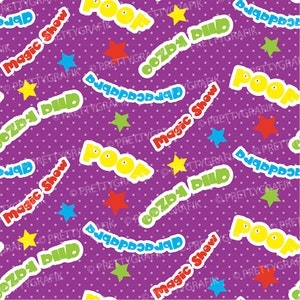 Magician Digital Paper, Commercial Use, Scrapbook Patterns, Background ...