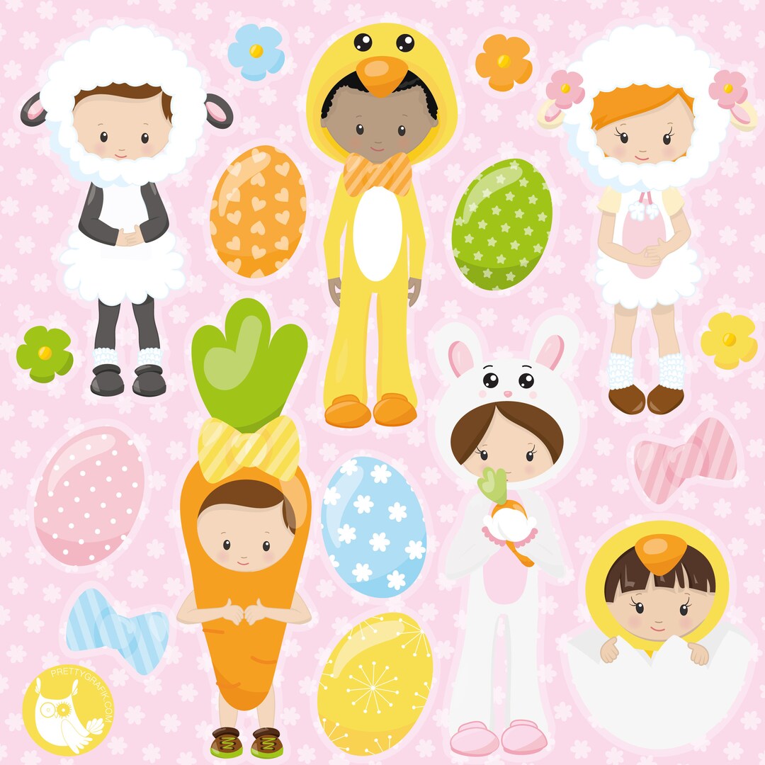 Easter Costumes, Clipart, Clipart Commercial Use, Vector Graphics, Clip ...