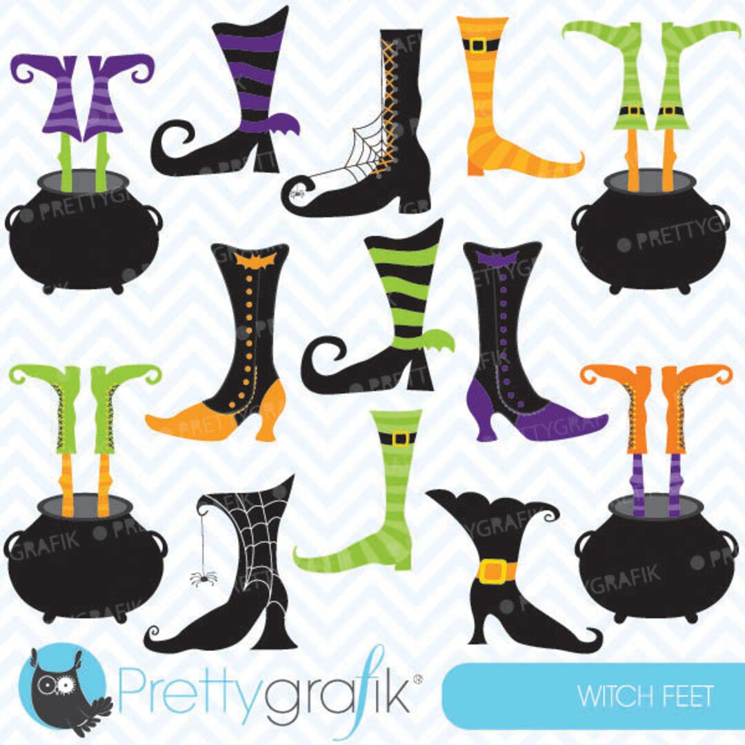 Witch Feet Clipart Commercial Use, Vector Graphics, Digital Clip Art ...