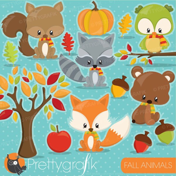 Fall Owl Clipart - Etsy
