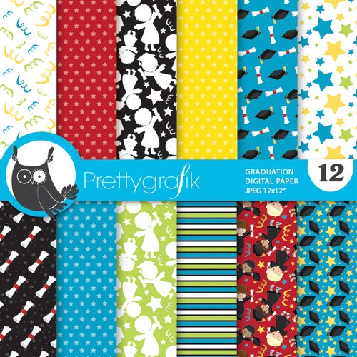 Monster Digital Paper Commercial Use Scrapbook Patterns - Etsy