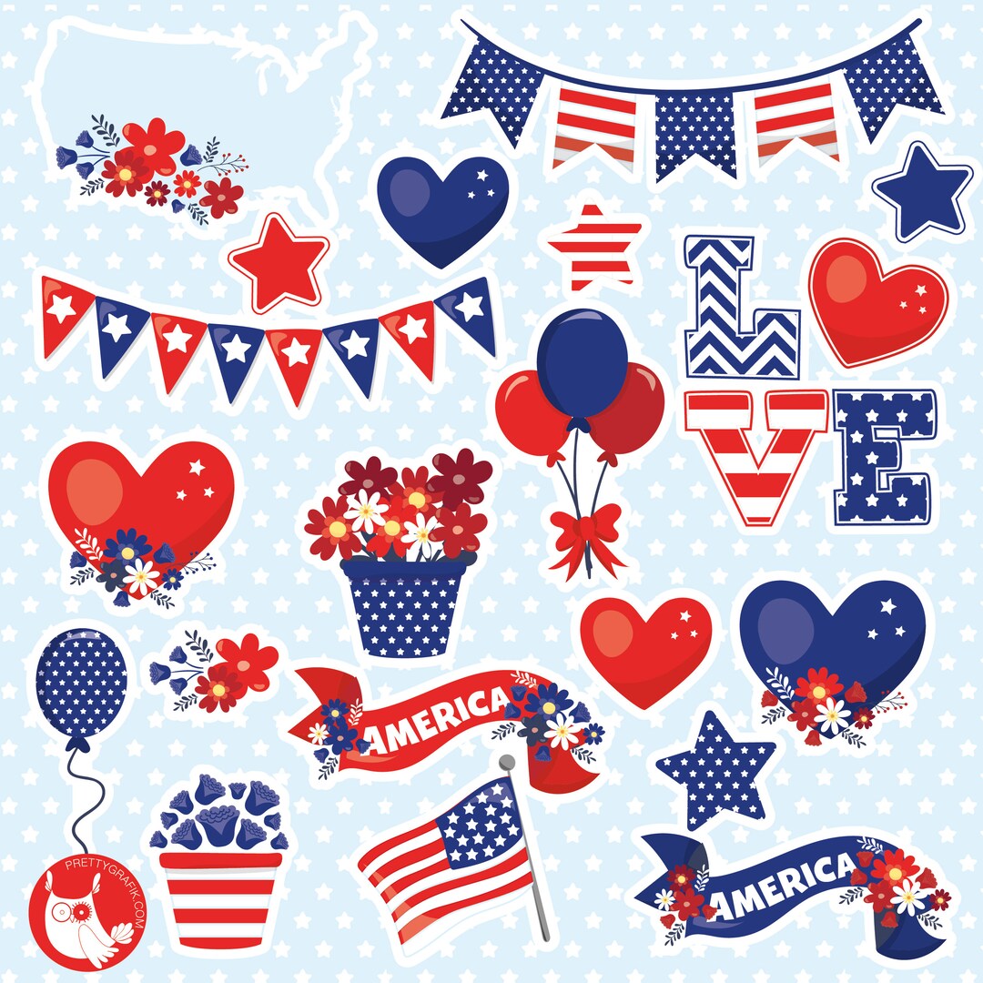 Memorial Day, Clipart, Clipart Commercial Use, Vector Graphics, Clip ...