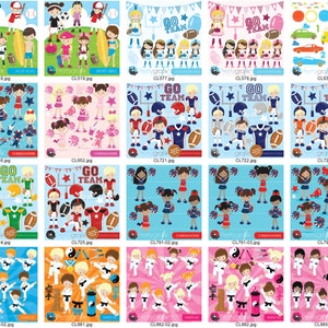 Sports BUNDLE Graphic Set Clipart Commercial Use Fantasy - Etsy