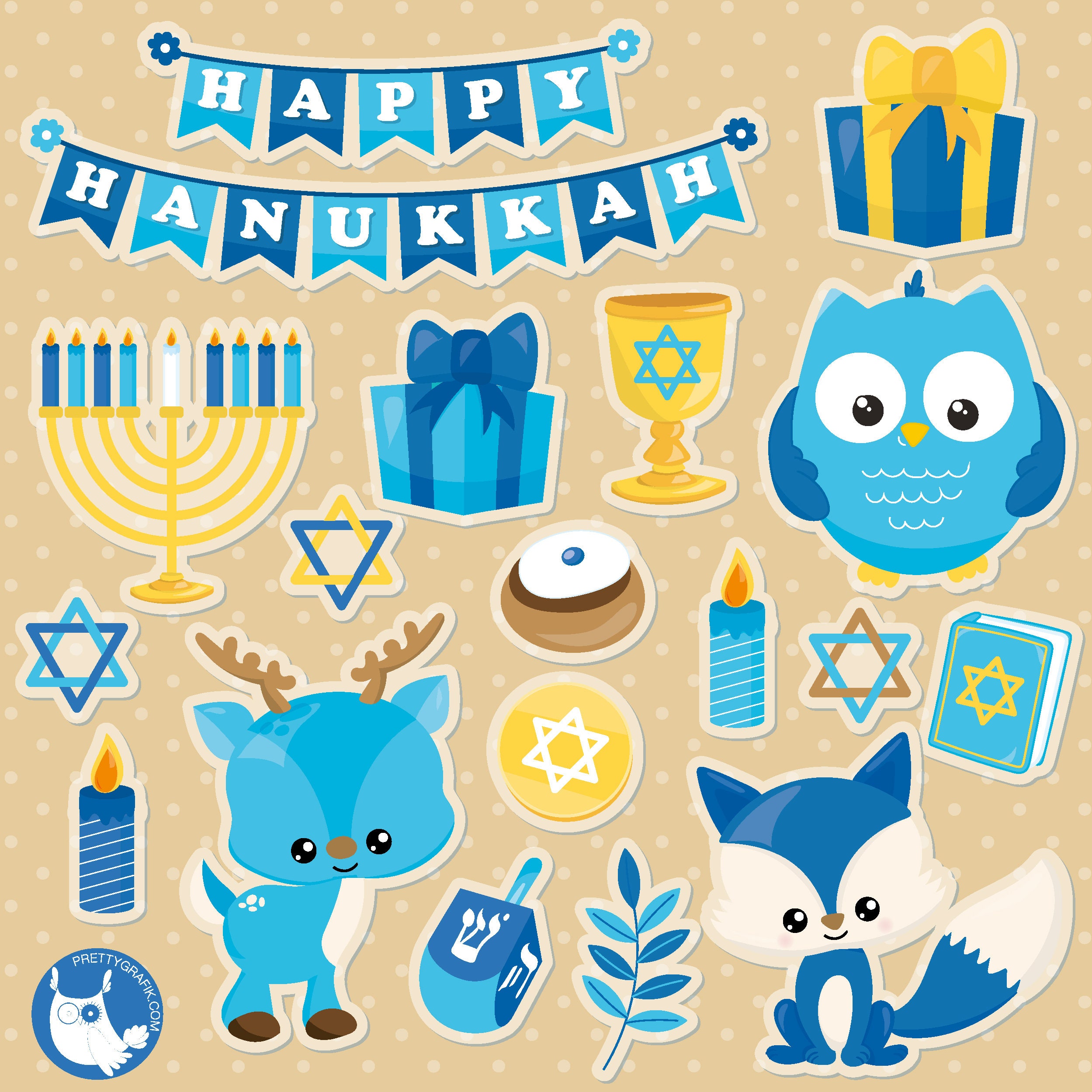 Happy Hanukkah Clipart