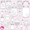 Kawaii Ghost Clipart Commercial Use, Vector Graphics, Digital Clip Art ...