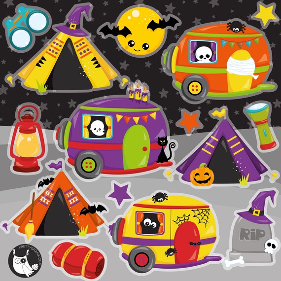 Halloween Camp, clipart, clipart commercial use, vector graphics, clip ...