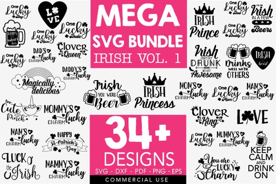 St Paddy SVG Bundle SVG Files DXF Clipart Commercial Use - Etsy