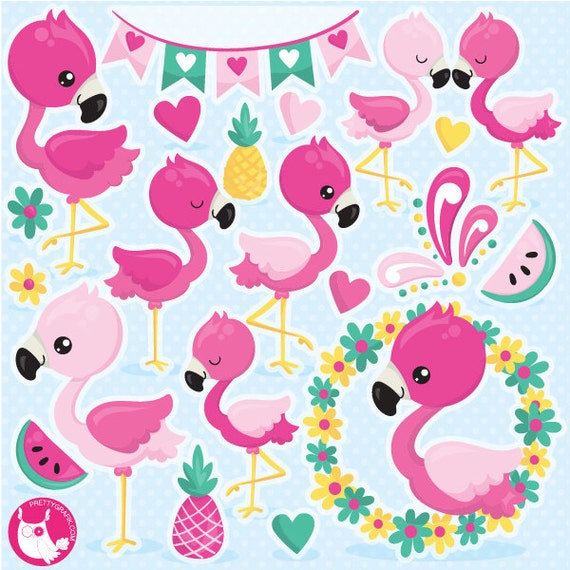 Flamingo clipart commercial use, Flamingo vector graphics, flamingos ...