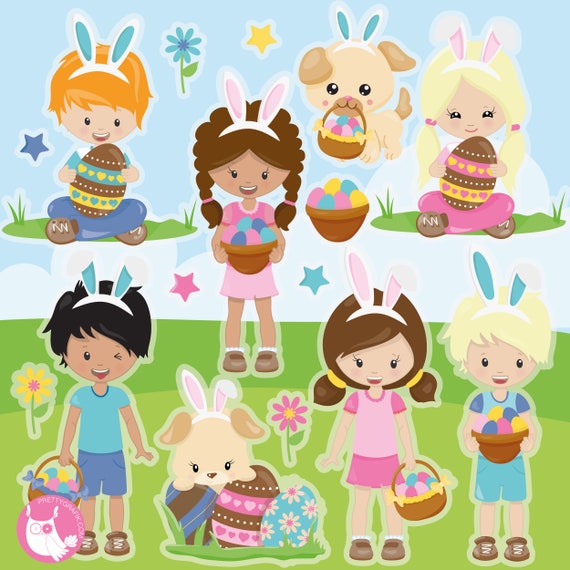 Easter Egg Hunt, clipart, clipart commercial use, vector graphics, clip ...