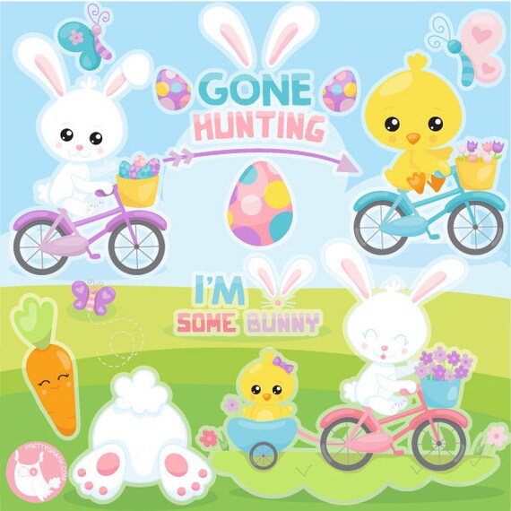 Easter ride clipart commercial use, clipart, vector graphics, digital ...