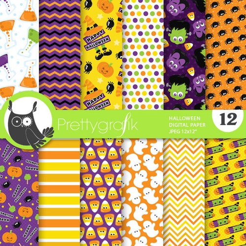 Monster Digital Paper Commercial Use Scrapbook Papers - Etsy