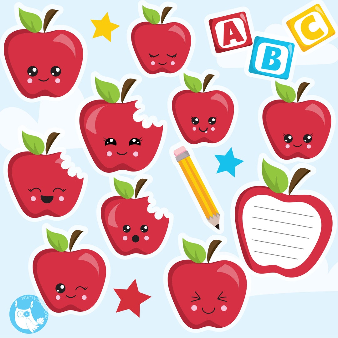 Apples Clipart Commercial Use, Vector Graphics, Digital Clip Art ...