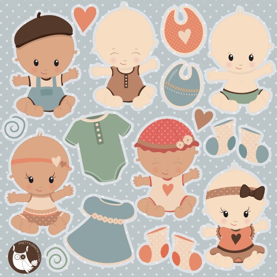 Boho Baby, clipart, clipart commercial use, vector graphics, clip art ...