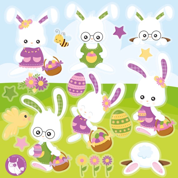 Easter Bunny, clipart, clipart commercial use, vector graphics, clip ...