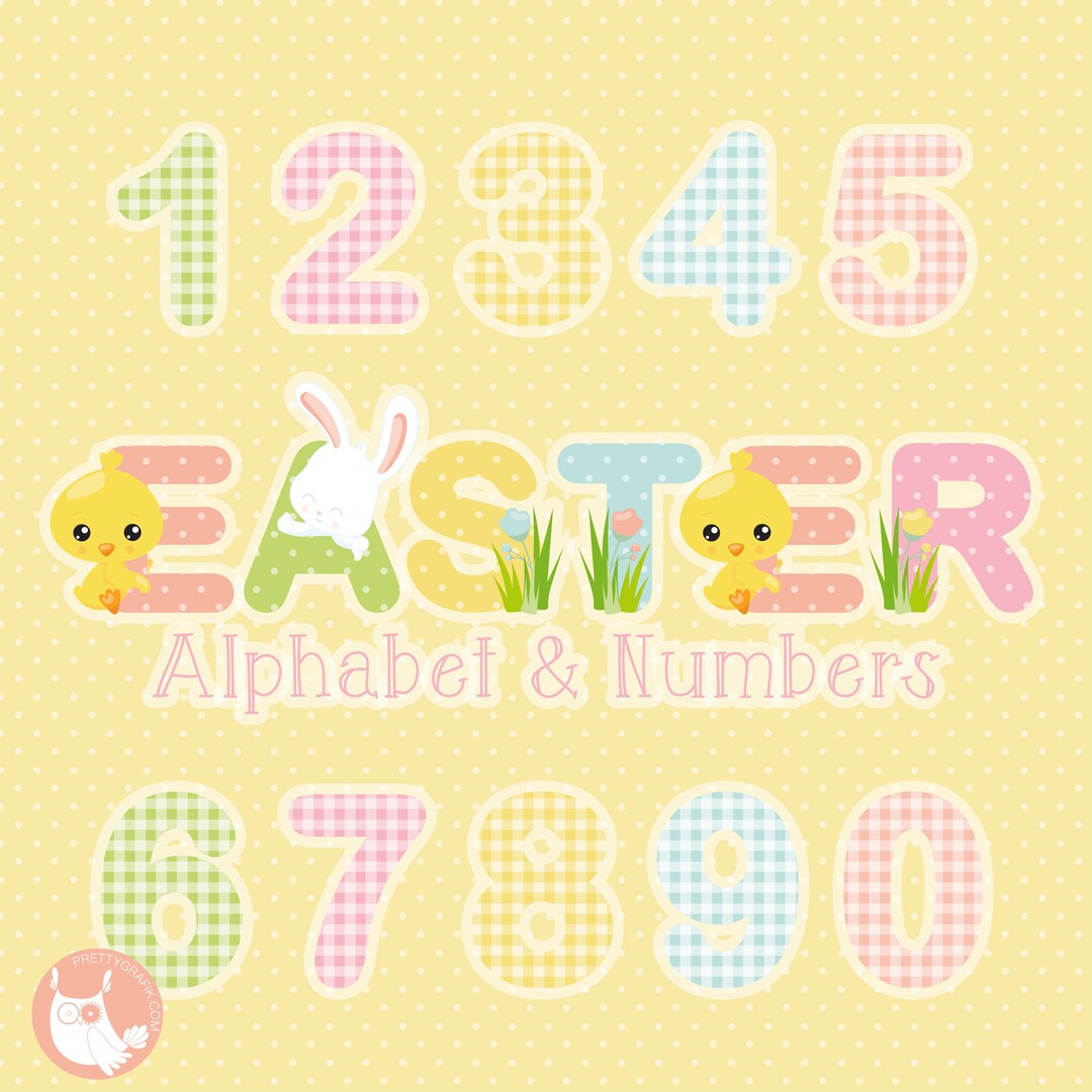 Easter Alphabet, Clipart, Clipart Commercial Use, Vector Graphics, Clip ...