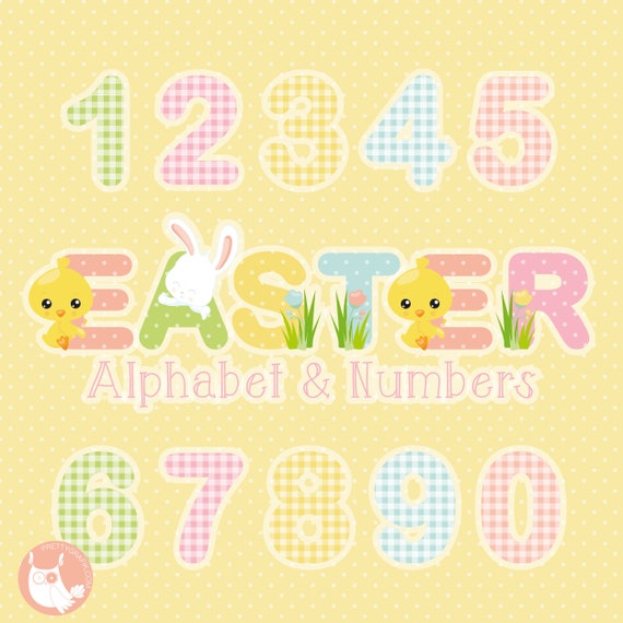 Easter Alphabet, clipart, clipart commercial use, vector graphics, clip ...