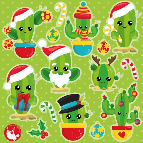 Christmas Cactus, clipart, clipart commercial use, vector graphics ...