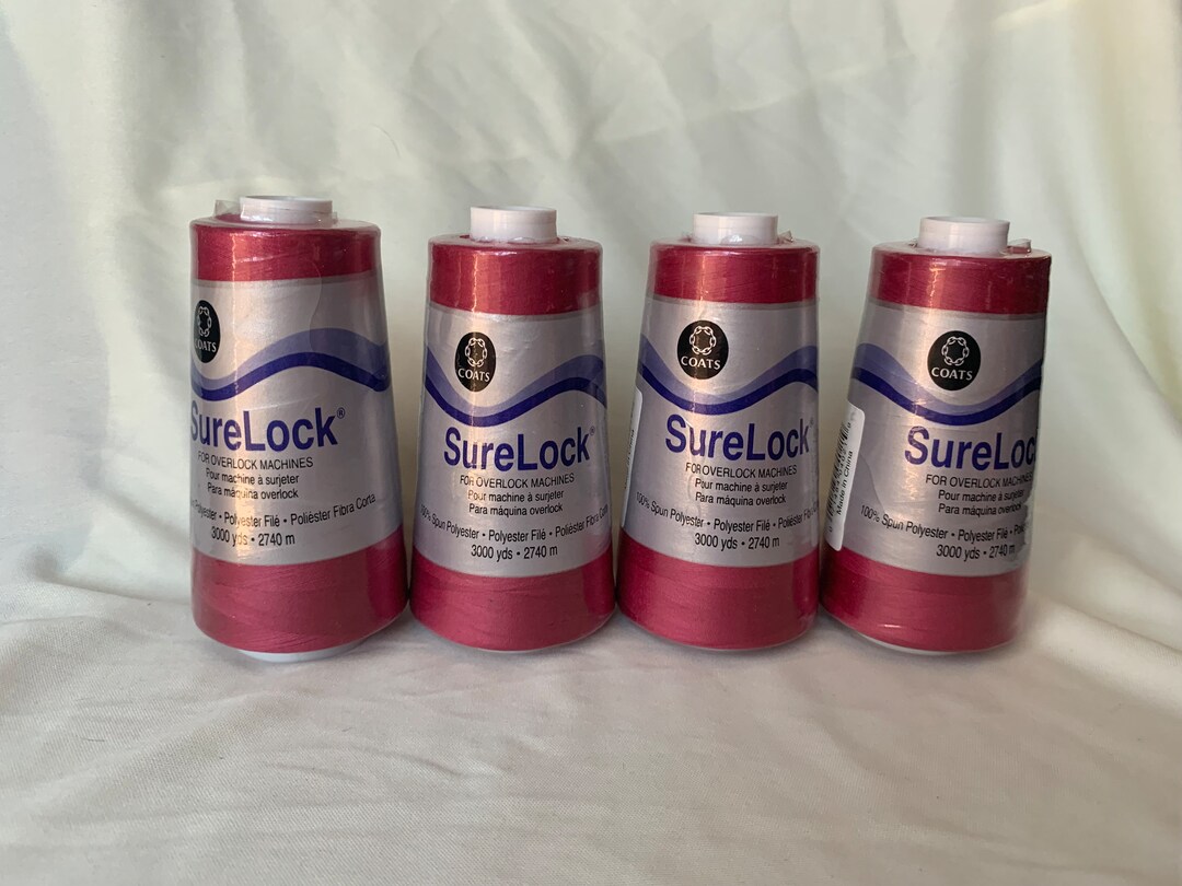 Fuchsia Thread, Sure Lock Color 9215, Pink Polyester Thread, Sewing ...