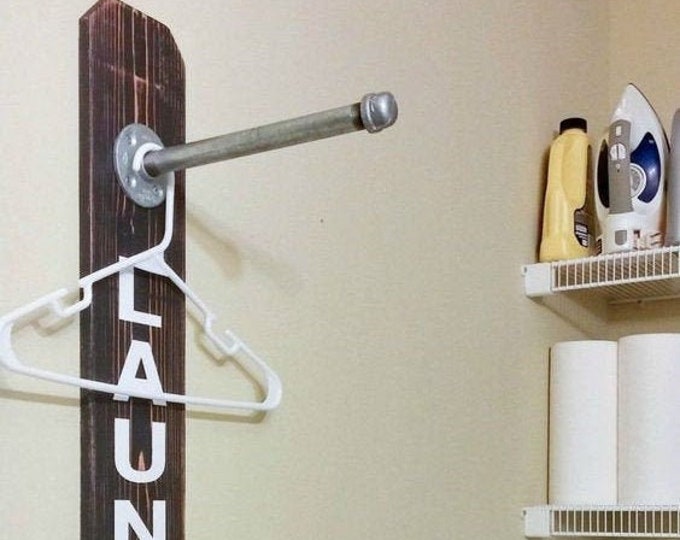 Laundry Room Sign Laundry Room Organization Clothing Rack - Etsy
