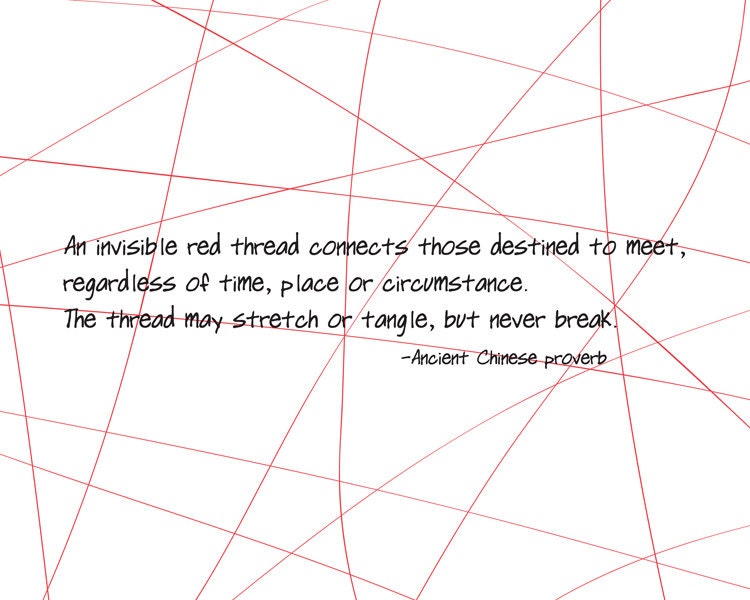 An Invisible Red Thread Adoption Proverb - Etsy