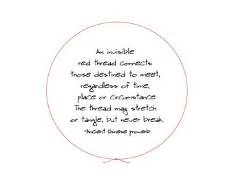 Invisible Red Thread - Etsy