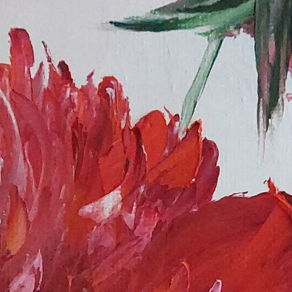 Original Oil Painting Peonies Floral Canvas Modern Flower Oil | Etsy