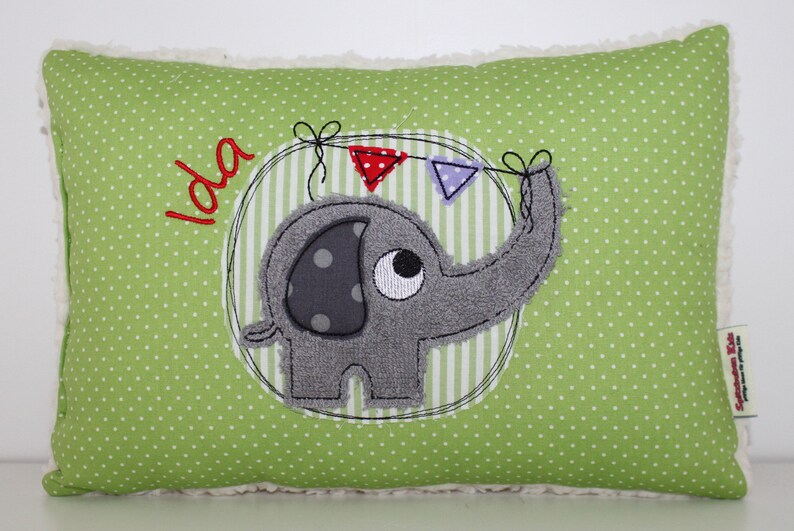Namenskissen Kuschelkissen und niedlichen Elefant 20x30 cm - Etsy.de