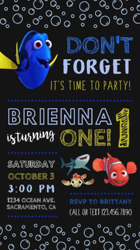 Finding Nemo Poster Font