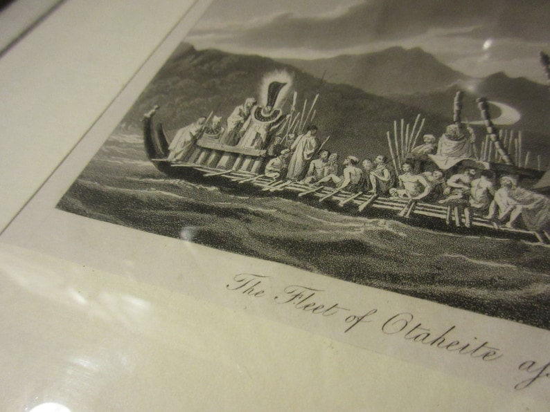 Antique 18th Century Captain Cook Second Voyage William Hodges Framed ...