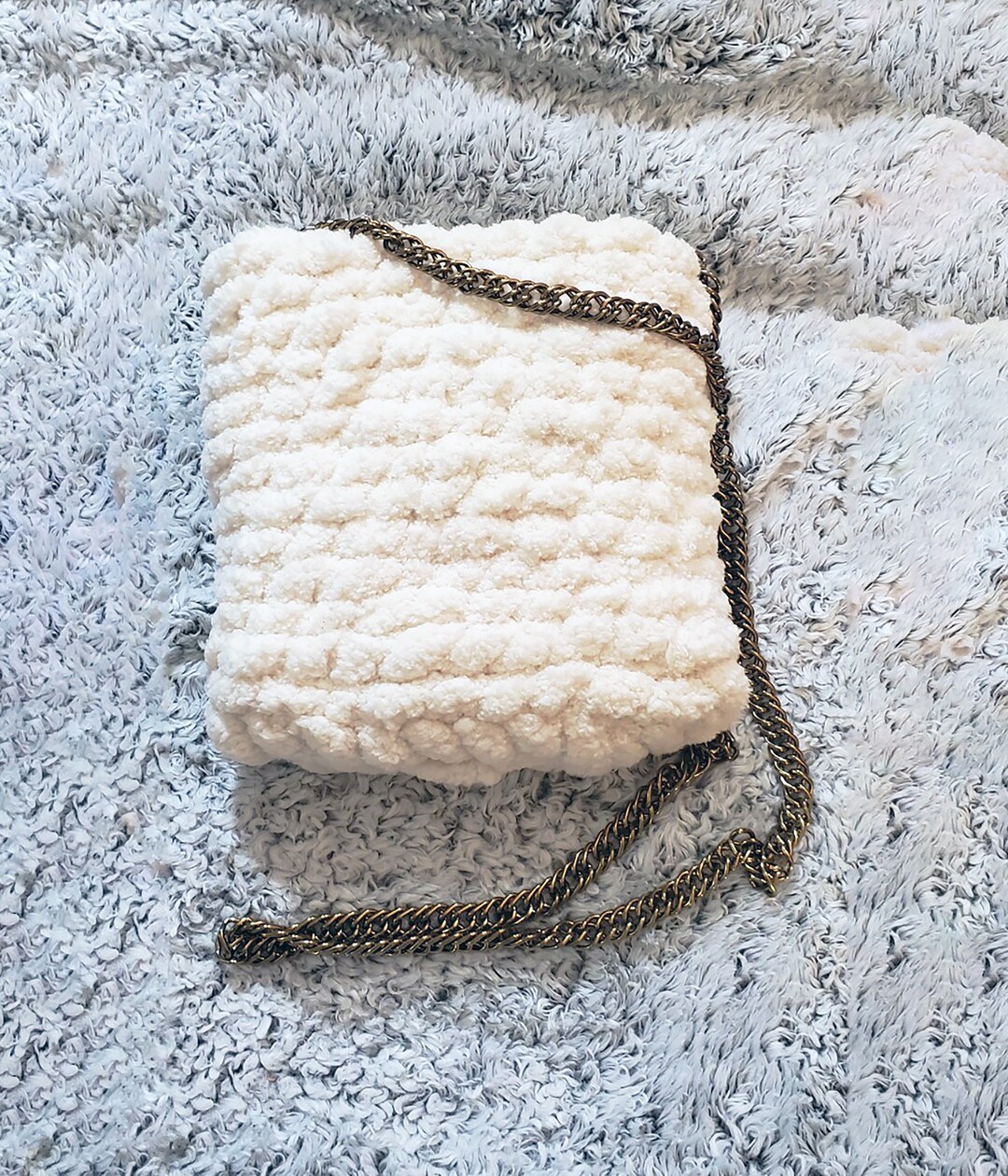 Chunky Bag, Crochet Bag, Cloud Bag, Chunky Purse, Small Bag, Cross Body ...