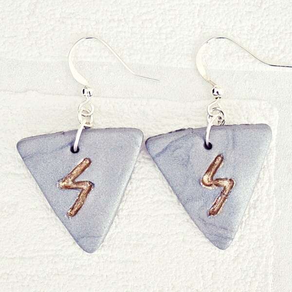 Rune Earrings - Etsy