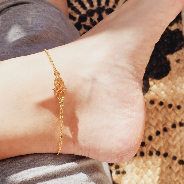 Celtic Anklet - Etsy