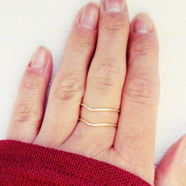 Double Arrow Ring - Etsy