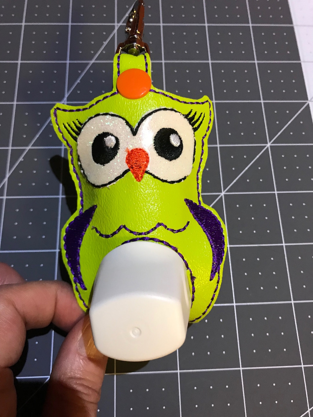 In the Hoop Owl Inhaler Holder Downloadable Machine Embroidery Design ...