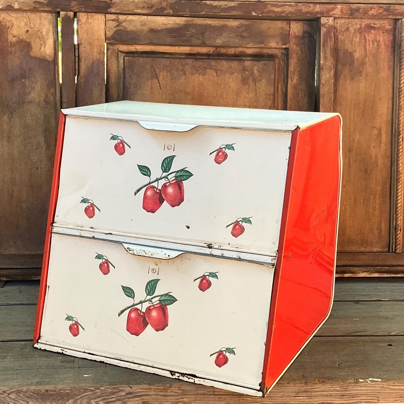 Vintage Bread Box - Etsy