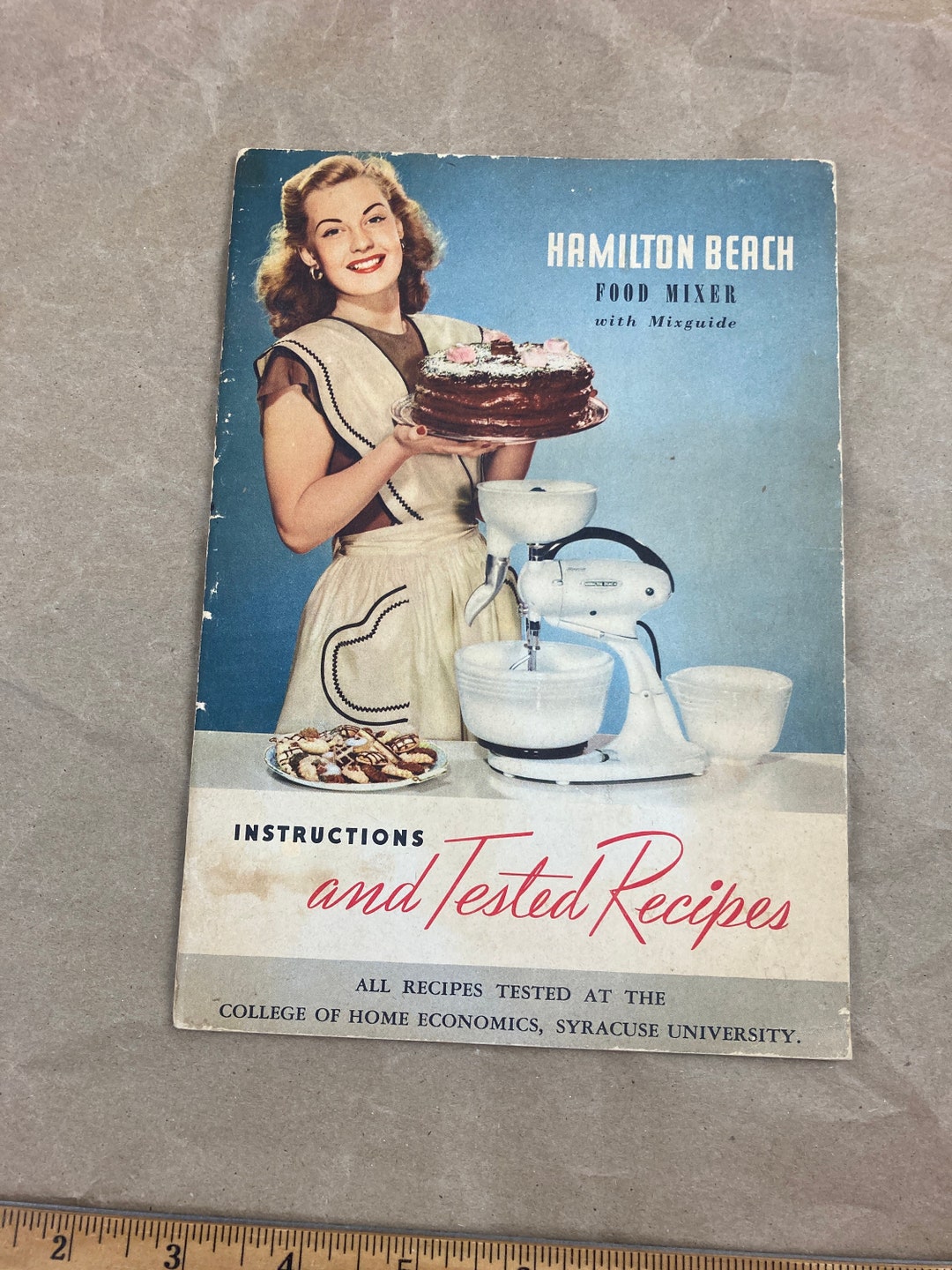 1948 Hamilton Beach Food Mixer Use and Recipe Cookbook - Etsy