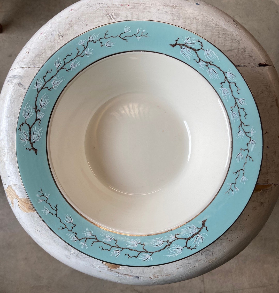 Homer Laughlin Shanghai/cottonwood/cv116 Pattern Serving Bowl - Etsy