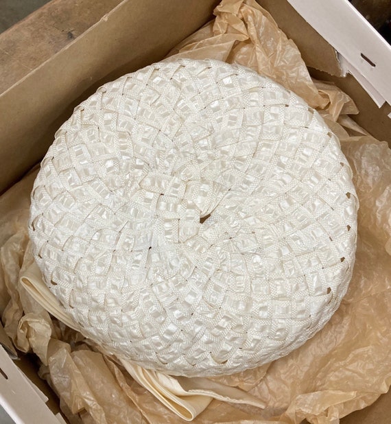 Straw Dress Hat Late 1950s/Early 1960s - Gem