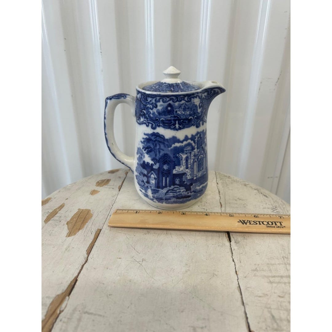 George Jones Abbey Flow Blue Chocolate Pot (265) - Etsy