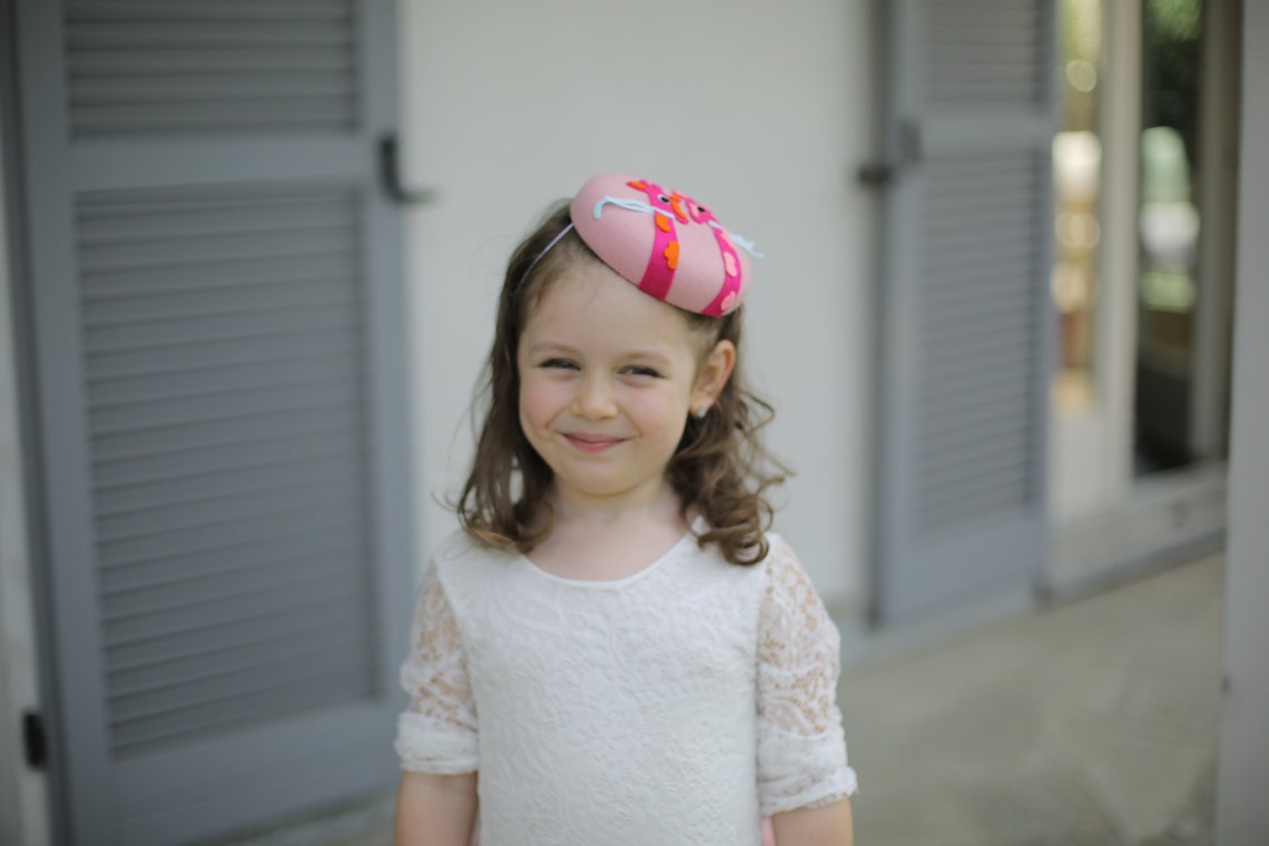 Pink Little Girls Fashion Beret Hat With Giraffe Animal - Etsy