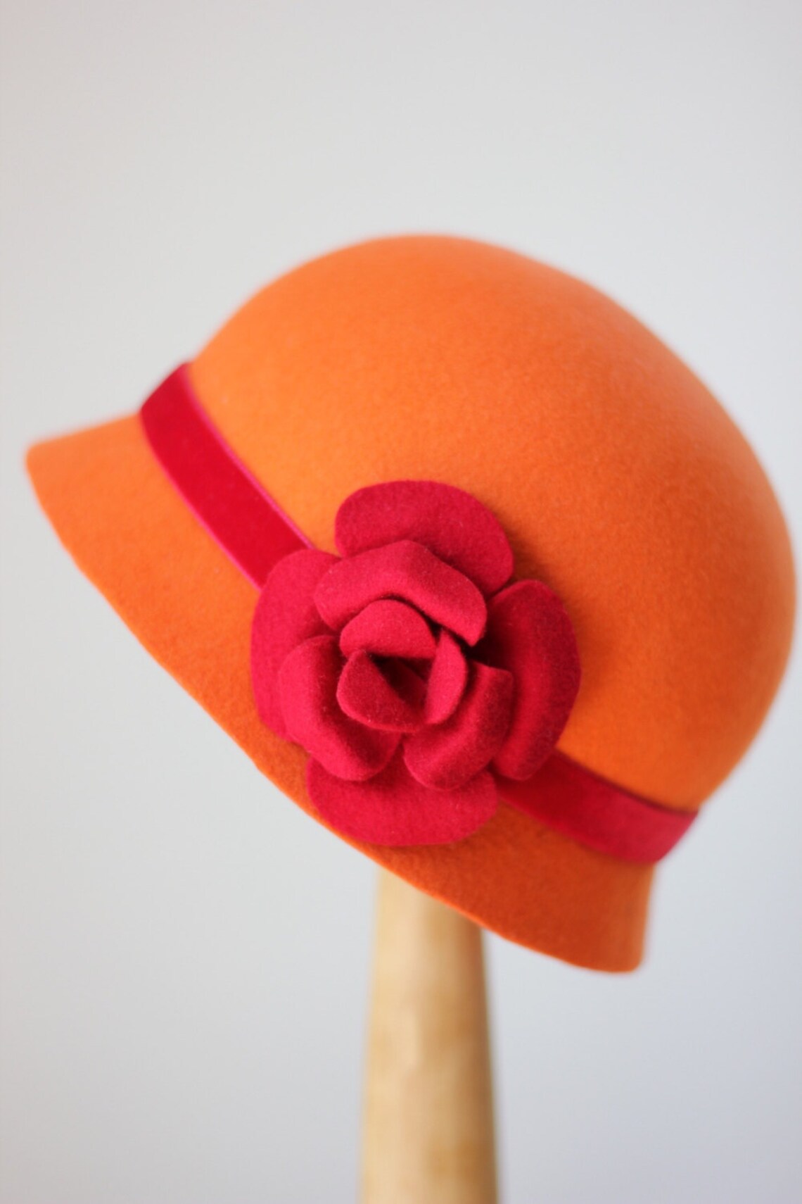 Orange Winter Hat for Girls Custom Made Fashion Hats Toddler - Etsy Denmark