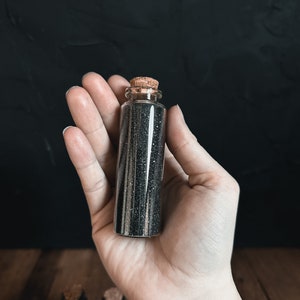 Bottled Black Sand - Altar - Witchy Decor - Ritual Tools - Meditation ...