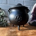 Large Black Cauldron Black Cast Iron Cauldron Witchy Decor - Etsy