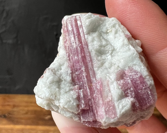 Blue Kyanite With Pink Tourmaline You Choose Size, Natural Raw Crystal ...