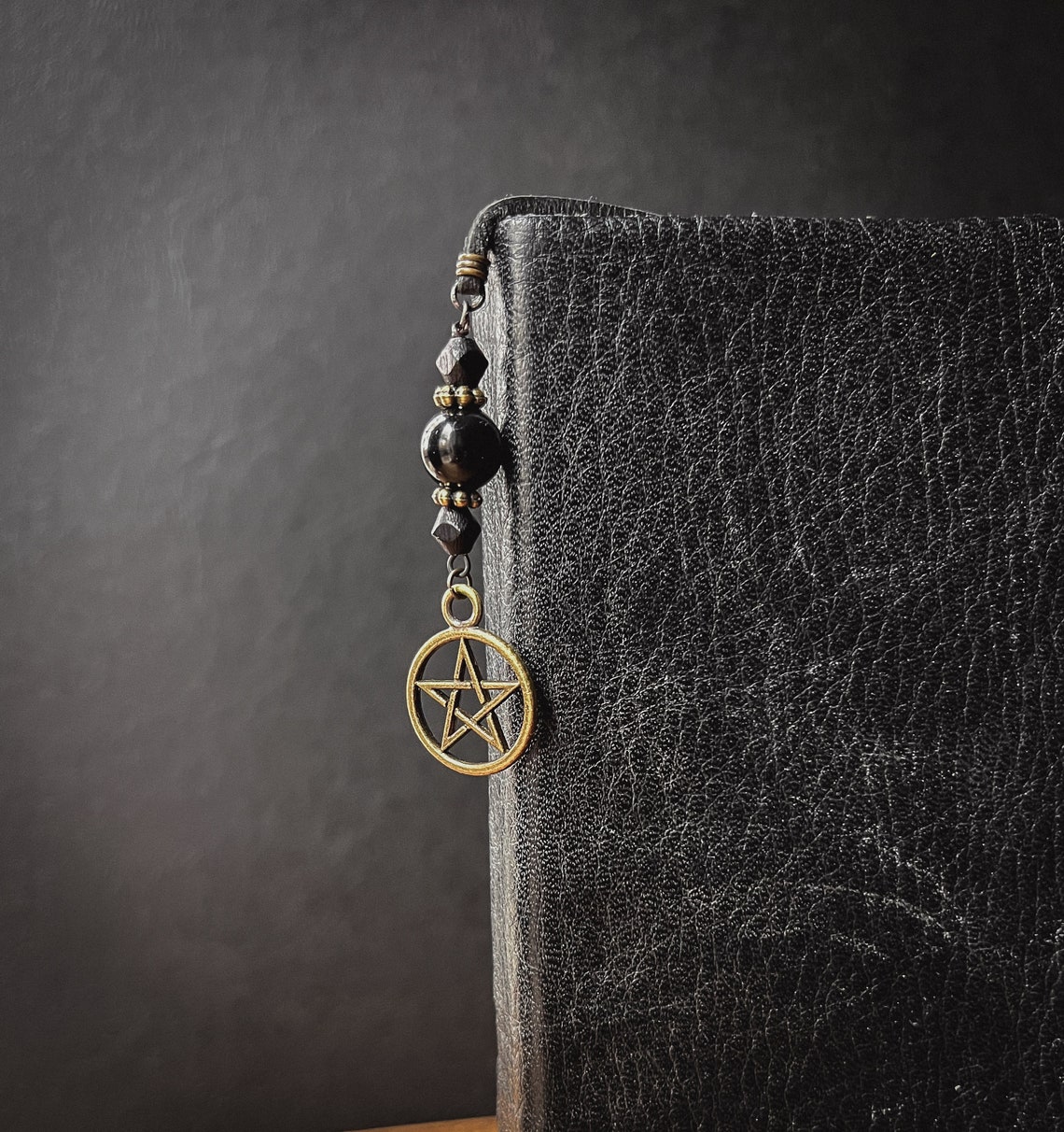 Black Obsidian Pentacle Bookmark: Witchy Book Club Gift - Etsy